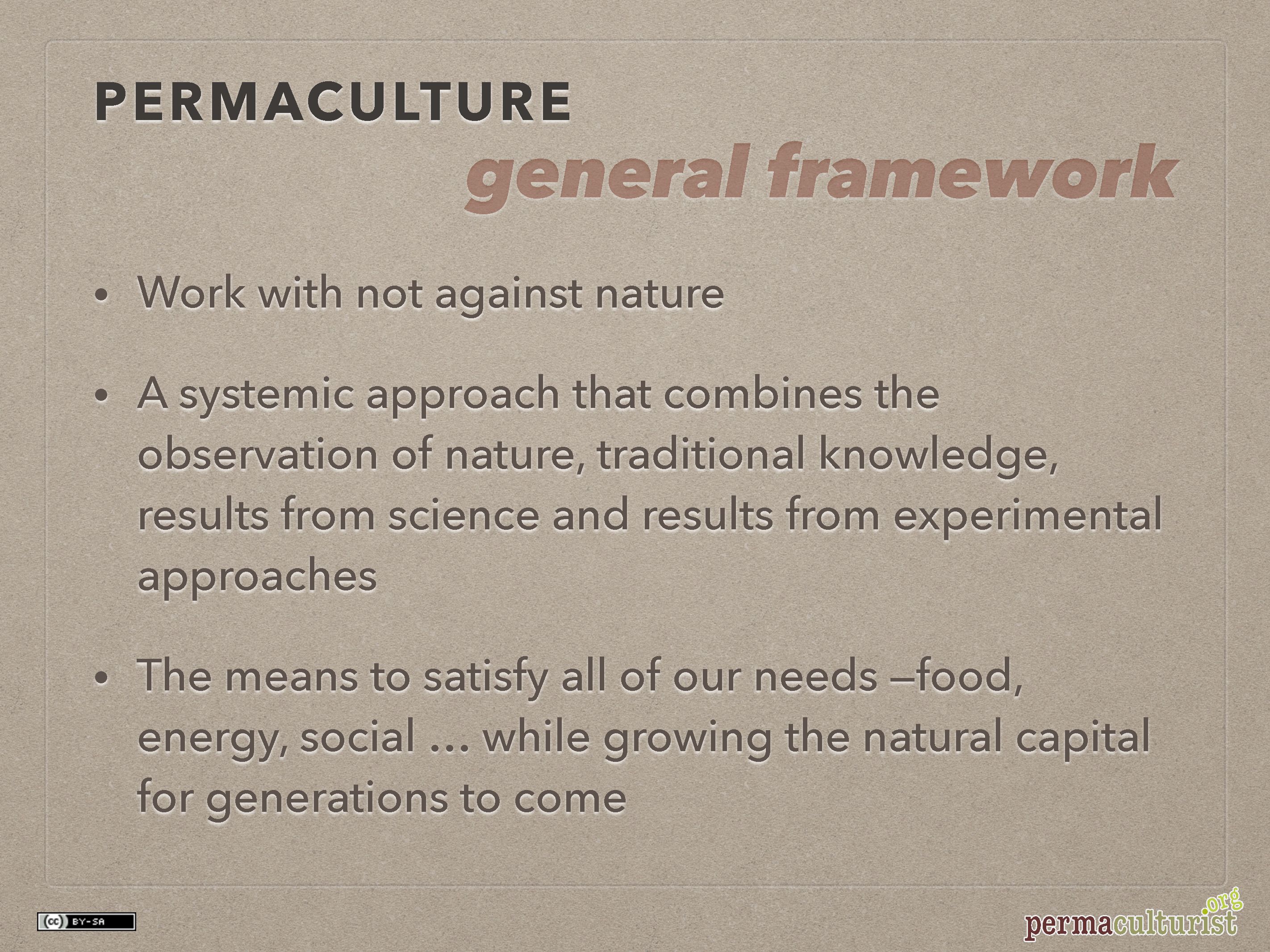 Introduction to permaculture | permaculturist.org